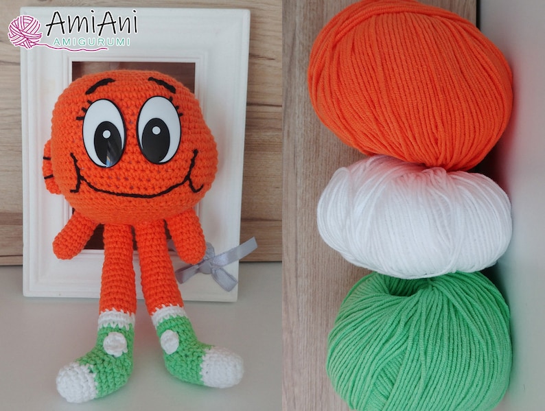 Darwin Watterson Gumball - Amigurumi Crochet Pattern PDF File - Etsy