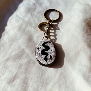 Handmade Southern Gothic Clay Keychains - Etsy