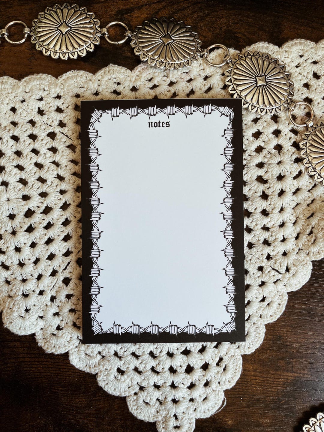 Barbed Wire Notepad - Etsy