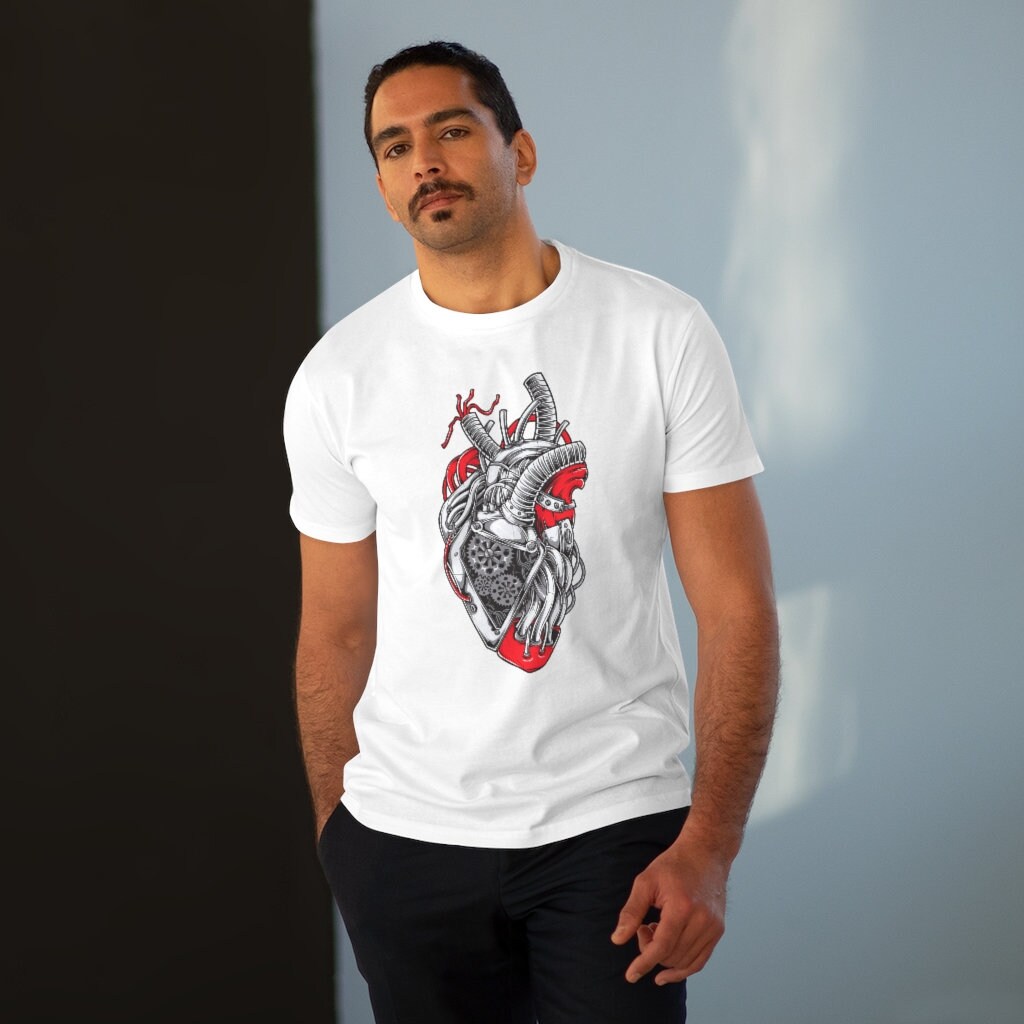 Machine Heart Gift Shirt Tee High Tech Human Fusion - Etsy