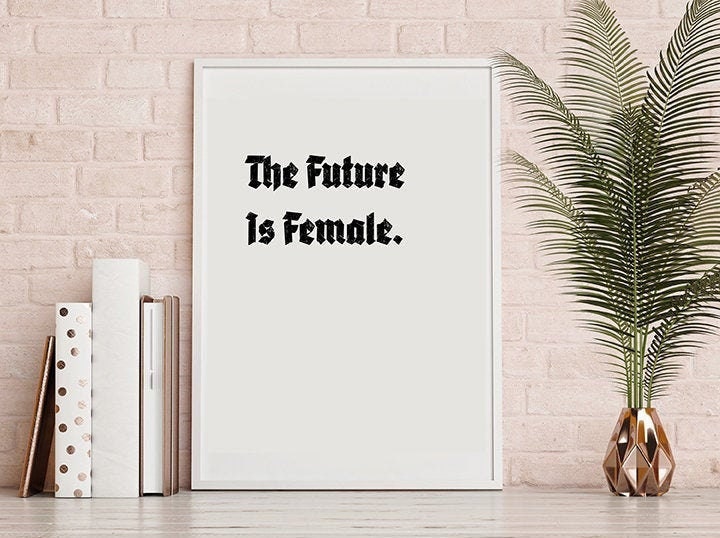 The Future is Female Printable Poster Digital Art Print - Etsy 日本