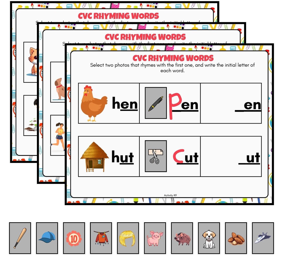 CVC Words Reading Practice Hands-on Engaging Printable Worksheets ...