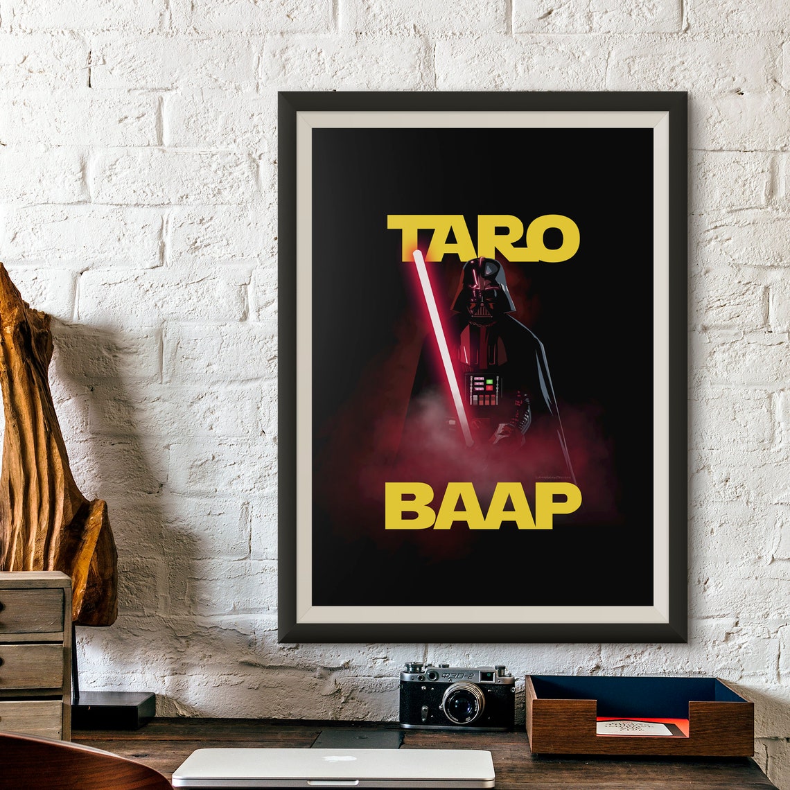 Taro Baap Star Wars Inspired Gujarati / Hindi DIGITAL Art Print - Etsy UK