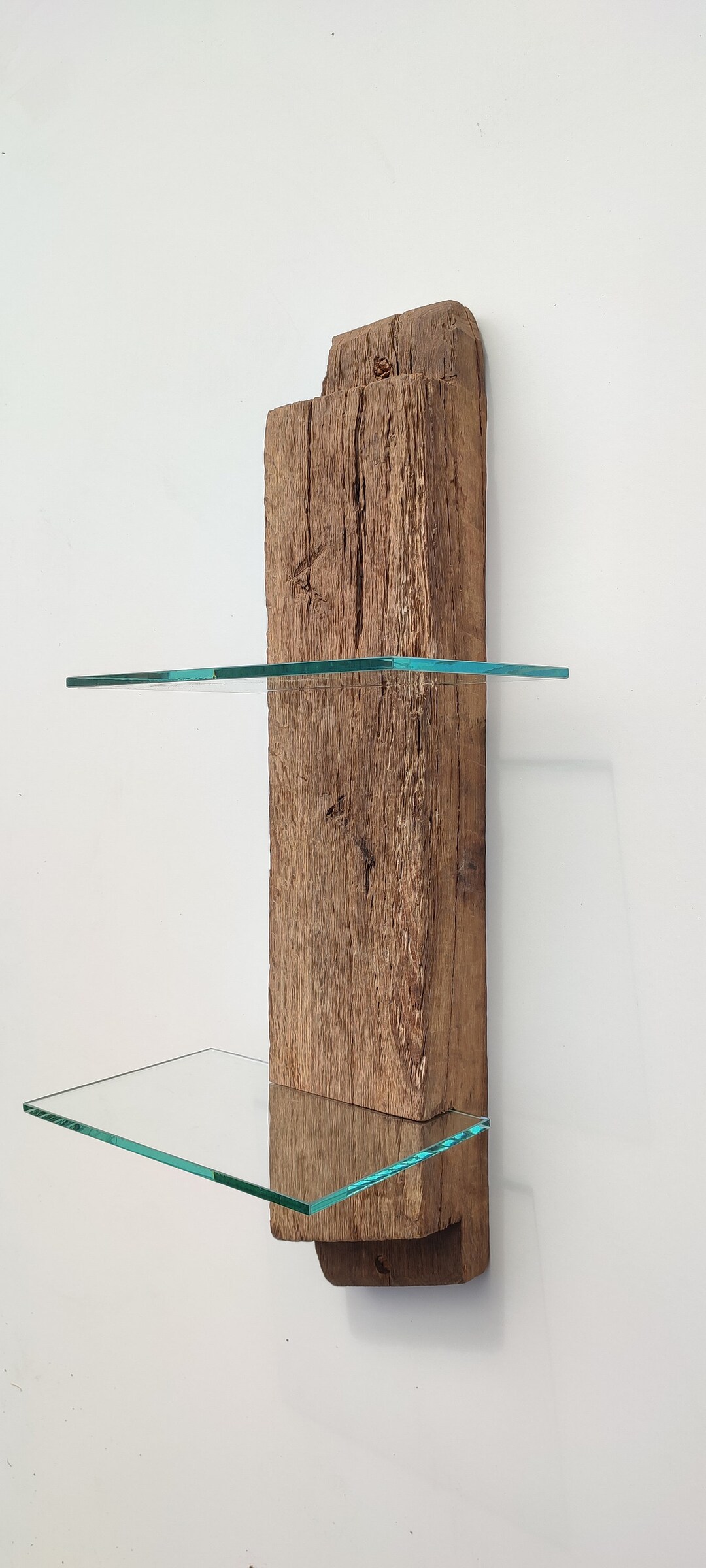 Étagère murale en poutres de bois récupérées - Etsy France