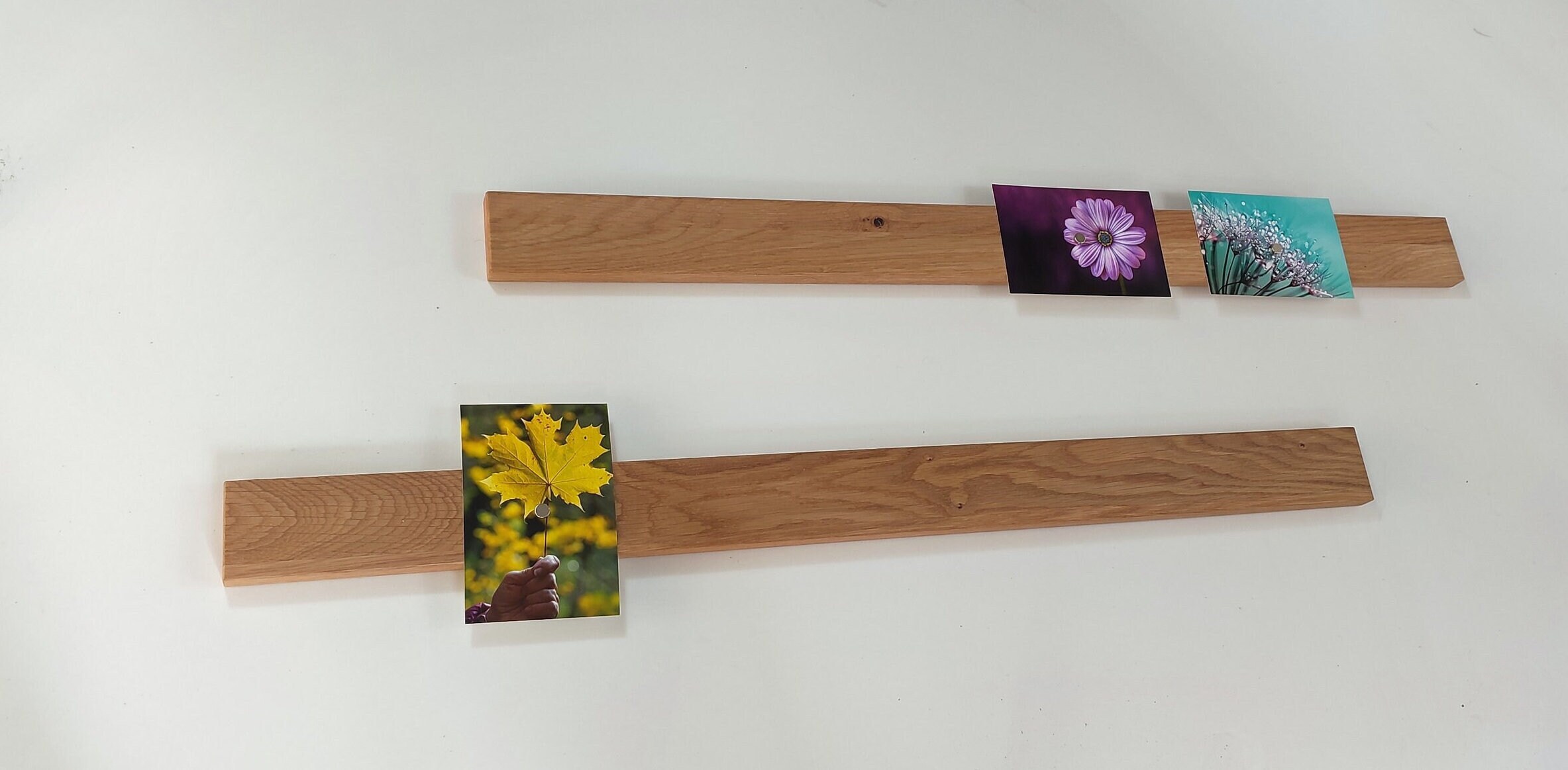 Magnetic Picture Rail Made of Oak Wood. Picture Rail, Magnetic Rail ...