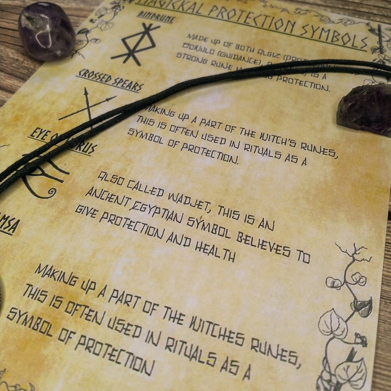 Protection Symbols | Digital Grimoire Page | Book of Shadows PDF ...