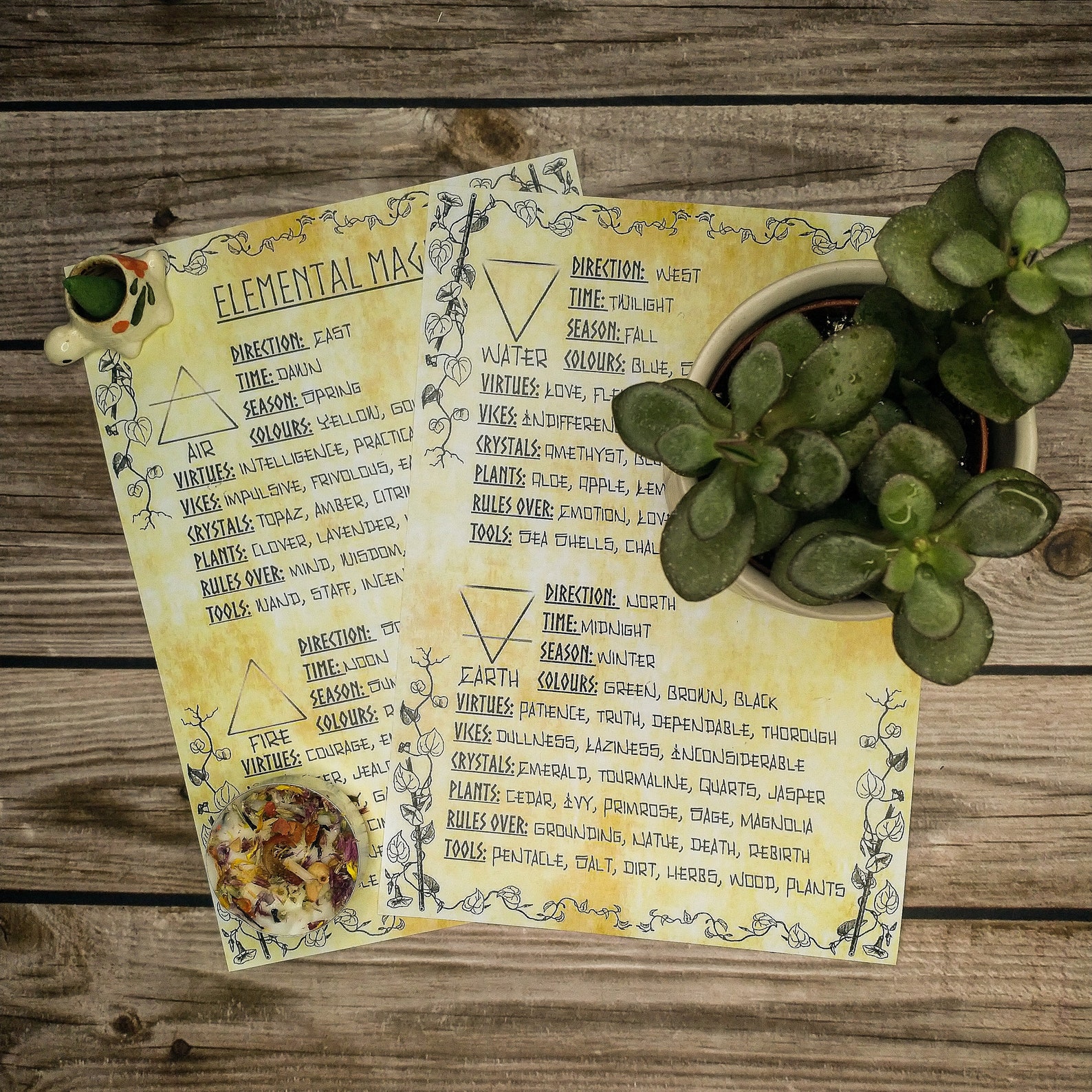 Beginner Witch Bundle Digital Grimoire Page Book of - Etsy