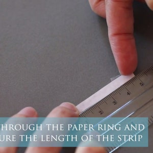 Ring Size Chart How to Measure Your Ring Size Using Paper This Listing ...