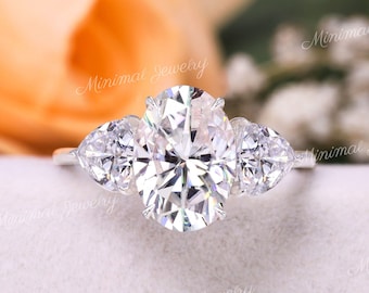 Triple Stone Ring - Etsy