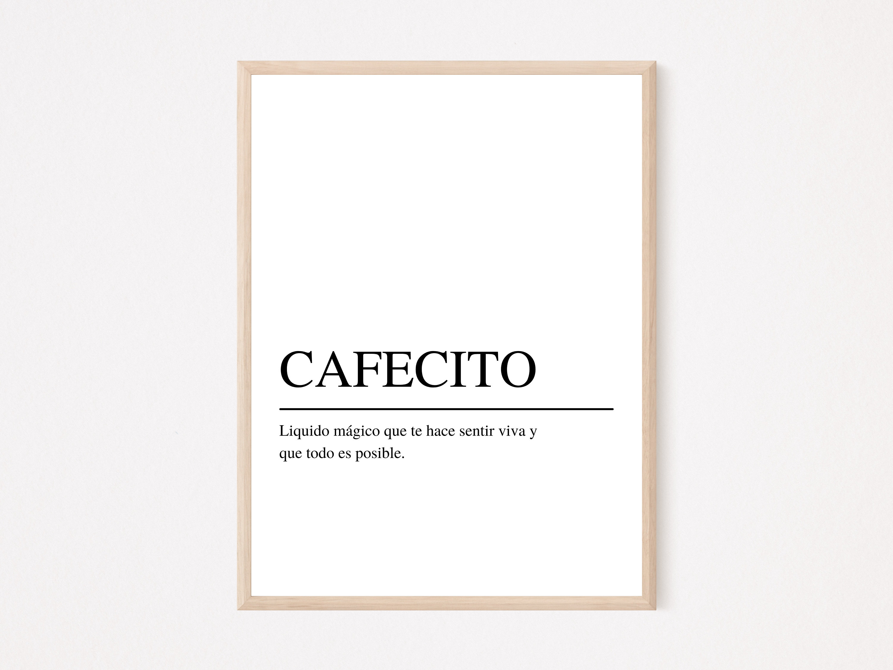 2 Cafecito Definition Spanish Quote Posters/ Coffee Magic Latina Wall ...