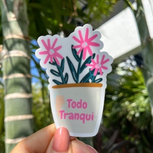 Latina Sticker/ Spanish Sticker/ Flower/ Laptop Sticker/ Funny Spanish ...