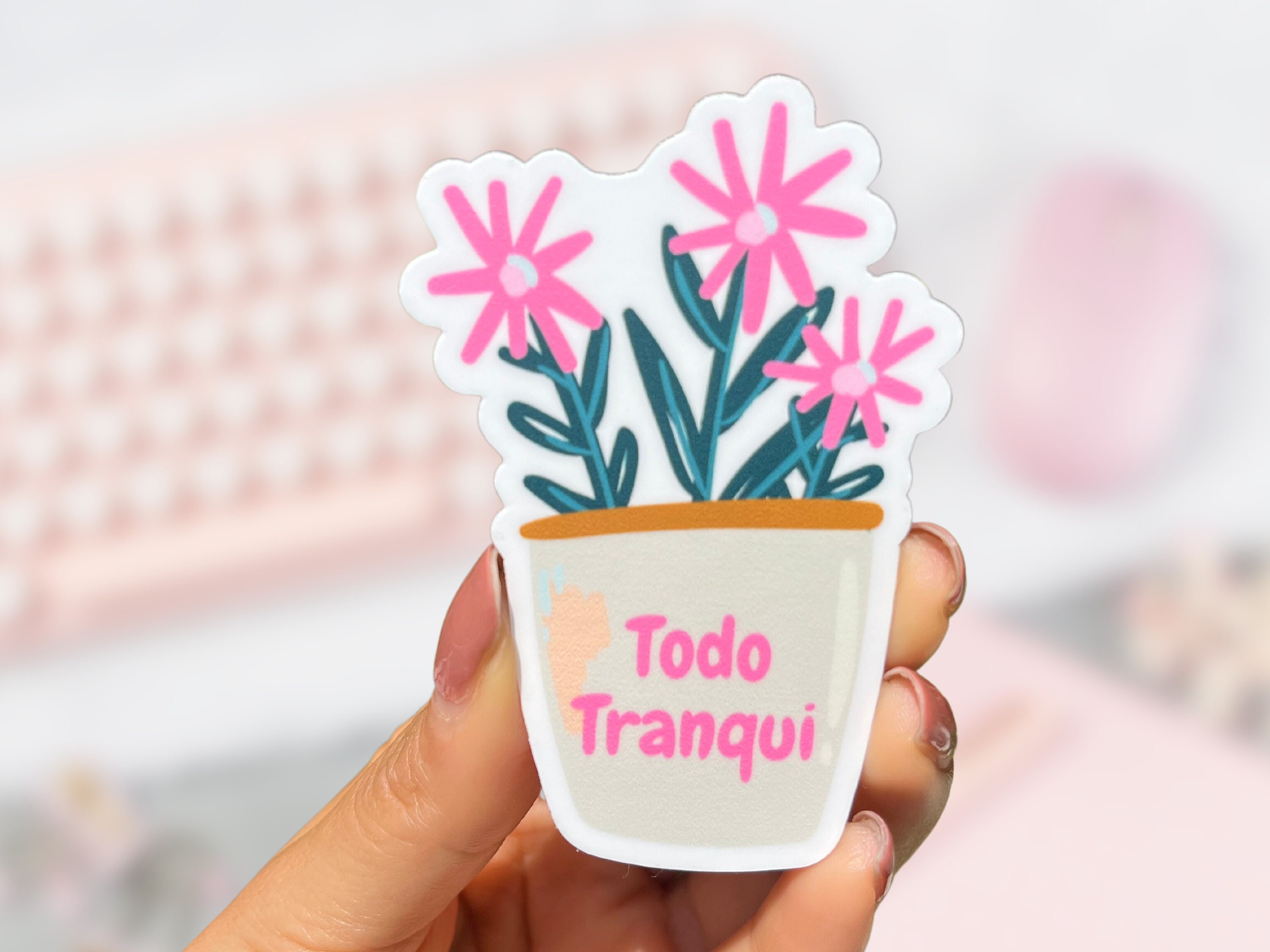 Latina Sticker/ Spanish Sticker/ Flower/ Laptop Sticker/ Funny Spanish ...