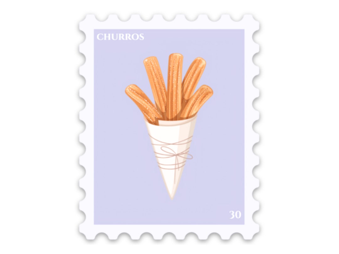 Churros Sticker/ Mexican Stamp/ Spanish Sticker/ Laptop Sticker/ Funny ...
