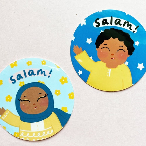 Salam Sticker Weatherproof Vinyl Hydroflask Sticker Islamic - Etsy