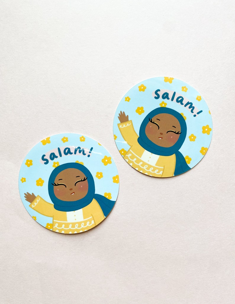 Salam Sticker Weatherproof Vinyl Hydroflask Sticker Islamic - Etsy