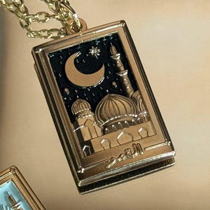 Necklace - as Shams & Al Qamr Sun and Moon Necklaces - Etsy