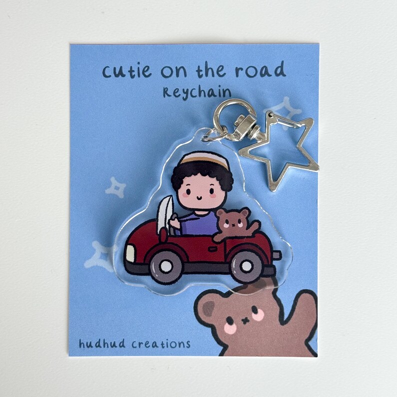 Keychain - Cutie on the Road (boy) Cute Muslim Boy With Kufi/topi ...