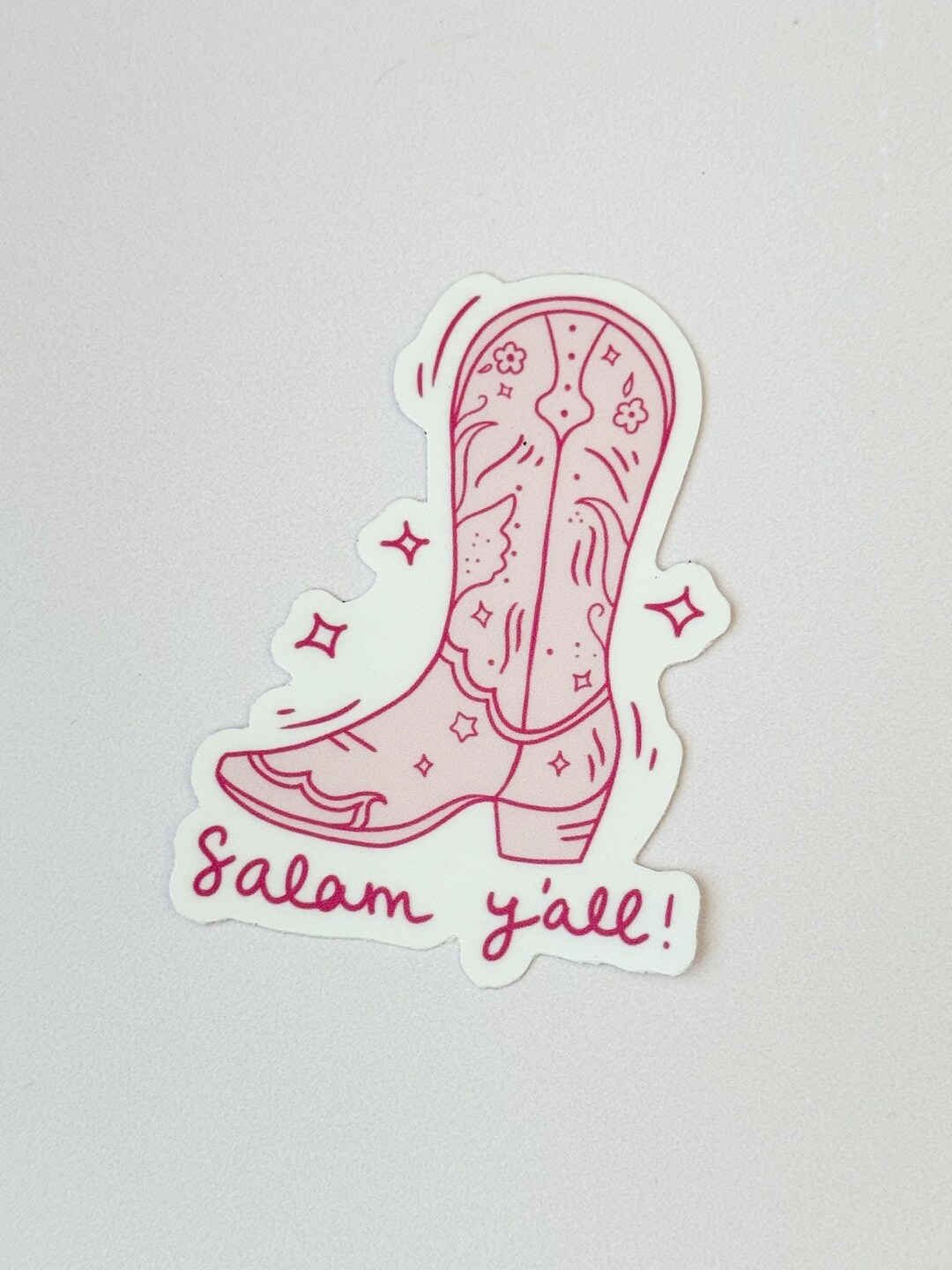 Sticker - Salam Y'all Southern Muslimah Cowgirl Boot Sticker ...