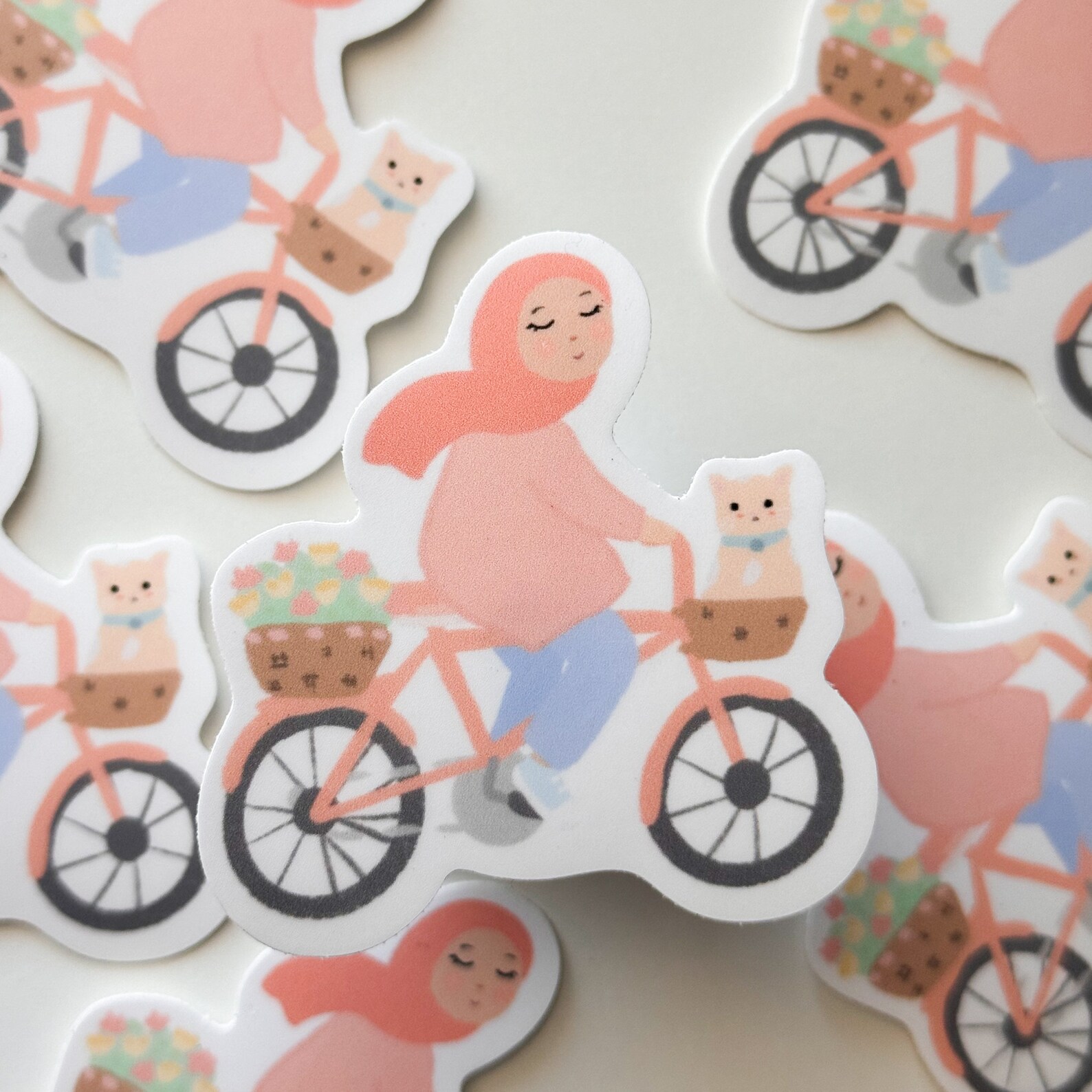 Sticker- Happy Hijab Day Vinyl Sticker Sticker,hijabi Sticker,cute ...