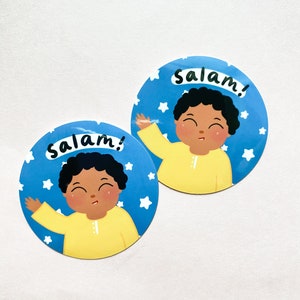 Salam Sticker Weatherproof Vinyl, Hydroflask Sticker, Islamic Sticker ...
