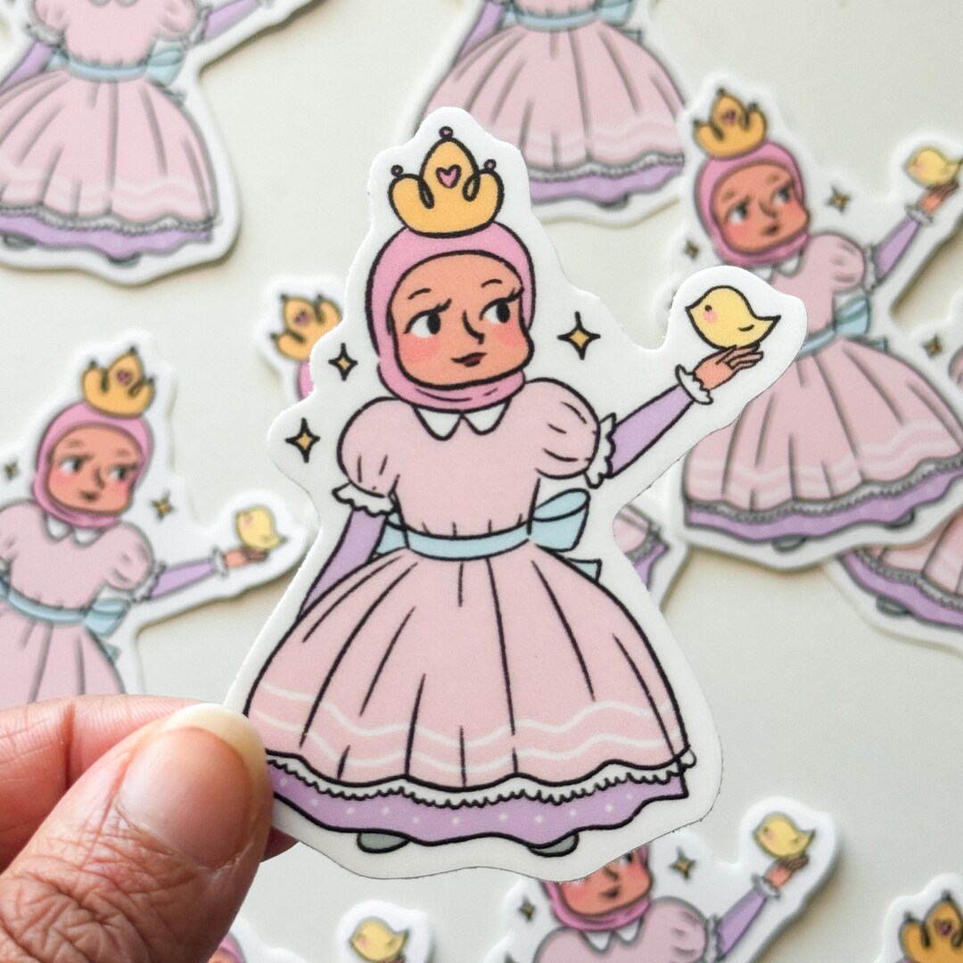Sticker Hijabi Fairytale Princess, Muslim Sticker, Hijabi Sticker, Cute ...