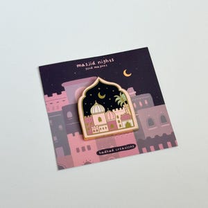 Magnet - Masjid Nights Gold Magnet, Muslim Magnet, Mosque Magnet ...