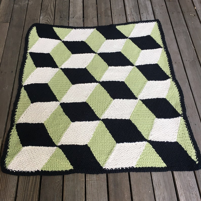 PDF Pattern - Crochet Classic Rhombus Rug - Etsy
