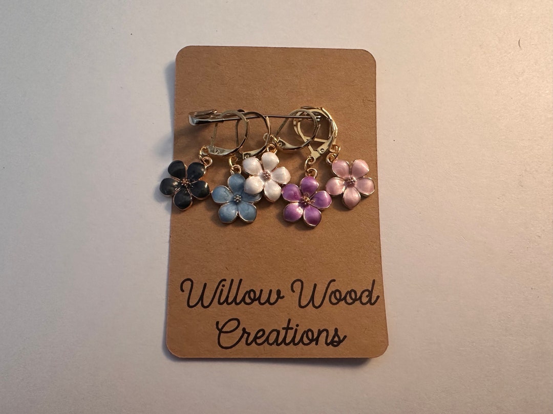 Flower Stitch Markers - Etsy
