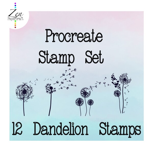 Dandelion Stamp - Etsy UK