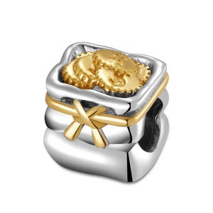 Money Bag Charm Serie, Dollar Coin Bag Charms, 100% Real Sterling ...