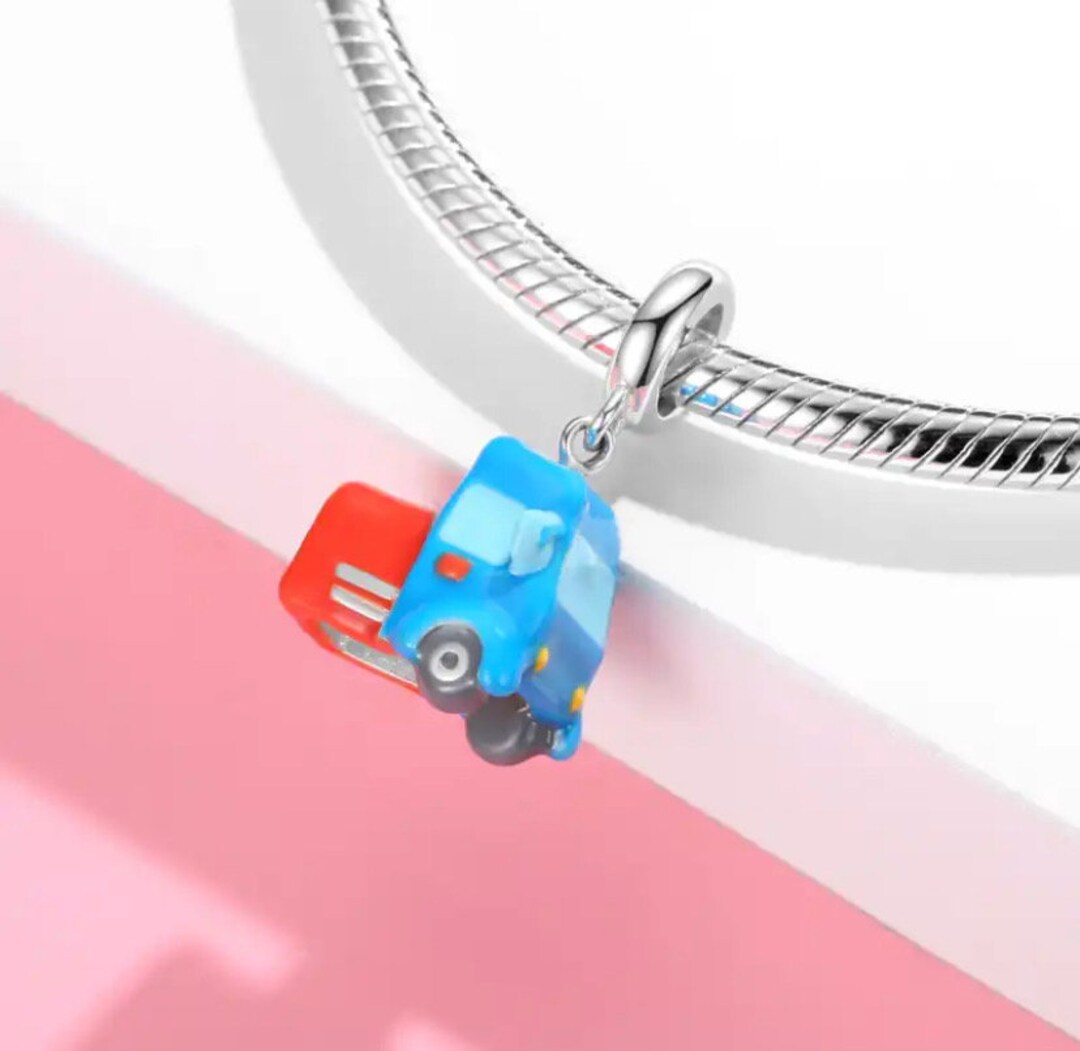 Trailer Truck Charm, Caravan Truck Charm, Cargo Load Truck Charm, 100% ...