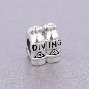 Scuba Diving Charm Serie, Diver Equipments Life Jacket Charms, 100% ...