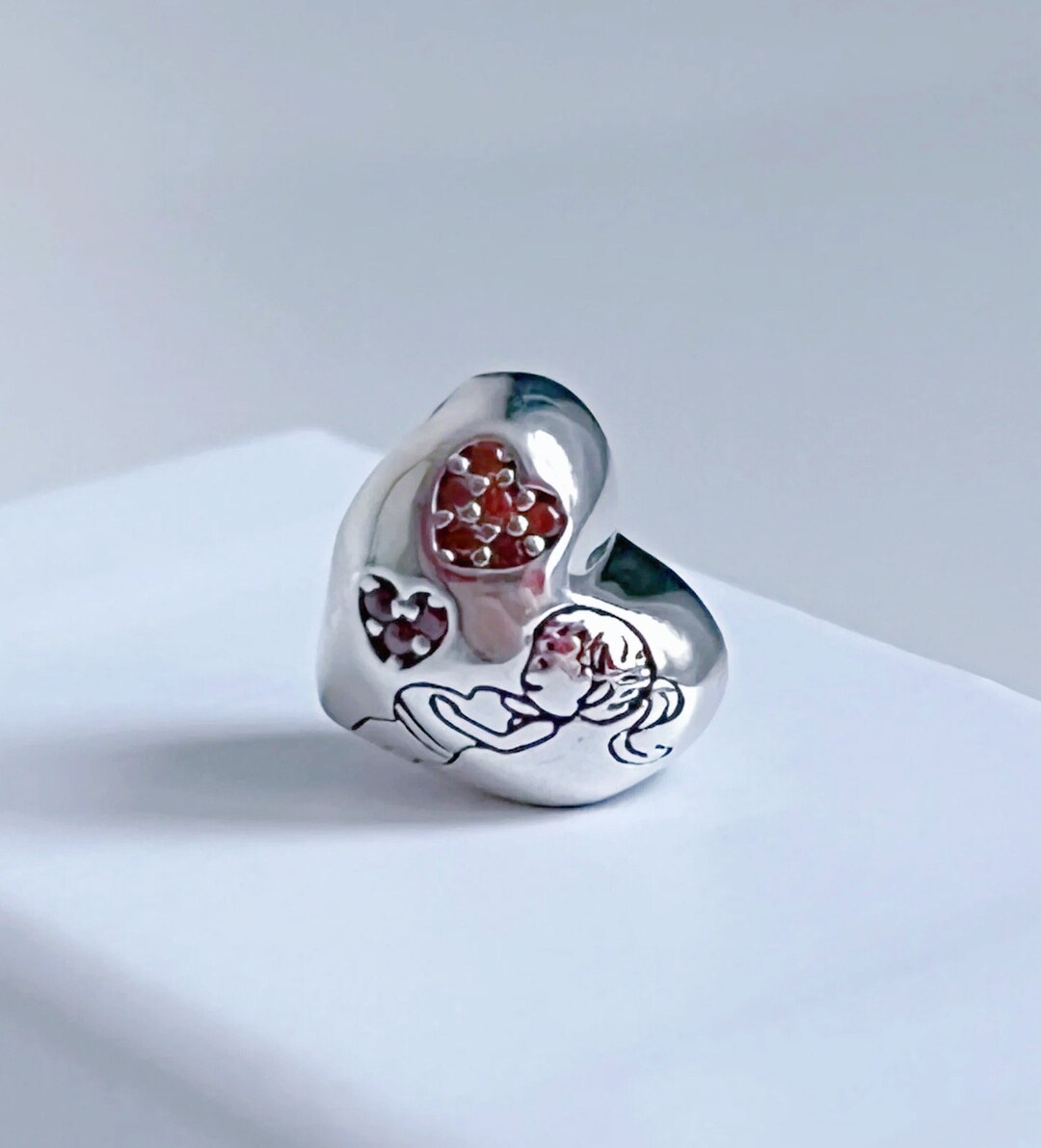 Pregnancy Congrats Charm, Pregnant Mother Charm, 100% Real Sterling ...