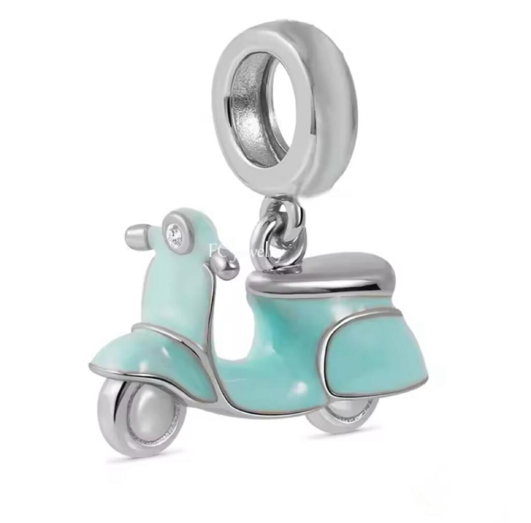 Motorcycle Charm, Electric Bike Charm, Motor Bike Charm, 100% Real ...