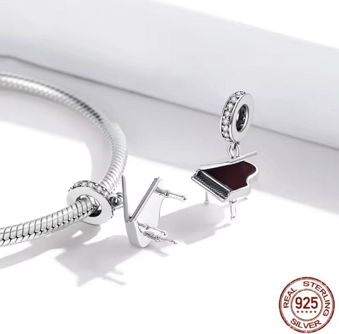 Grand Piano Charm, Classic Music Instrument Piano Charm, 100% Real ...