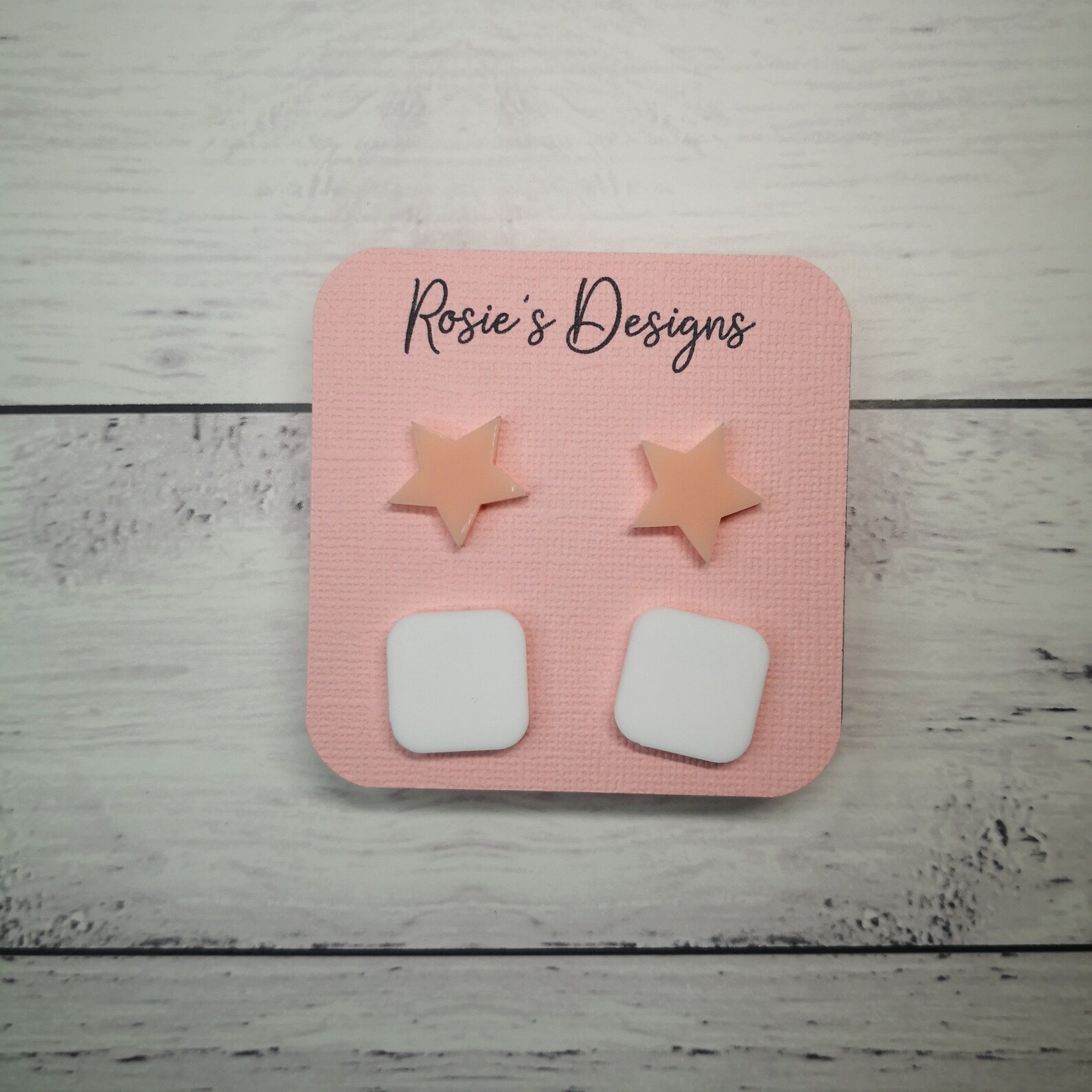 Acrylic Stud Earrings | Stainless Steel Earrings | Decorative Earrings ...