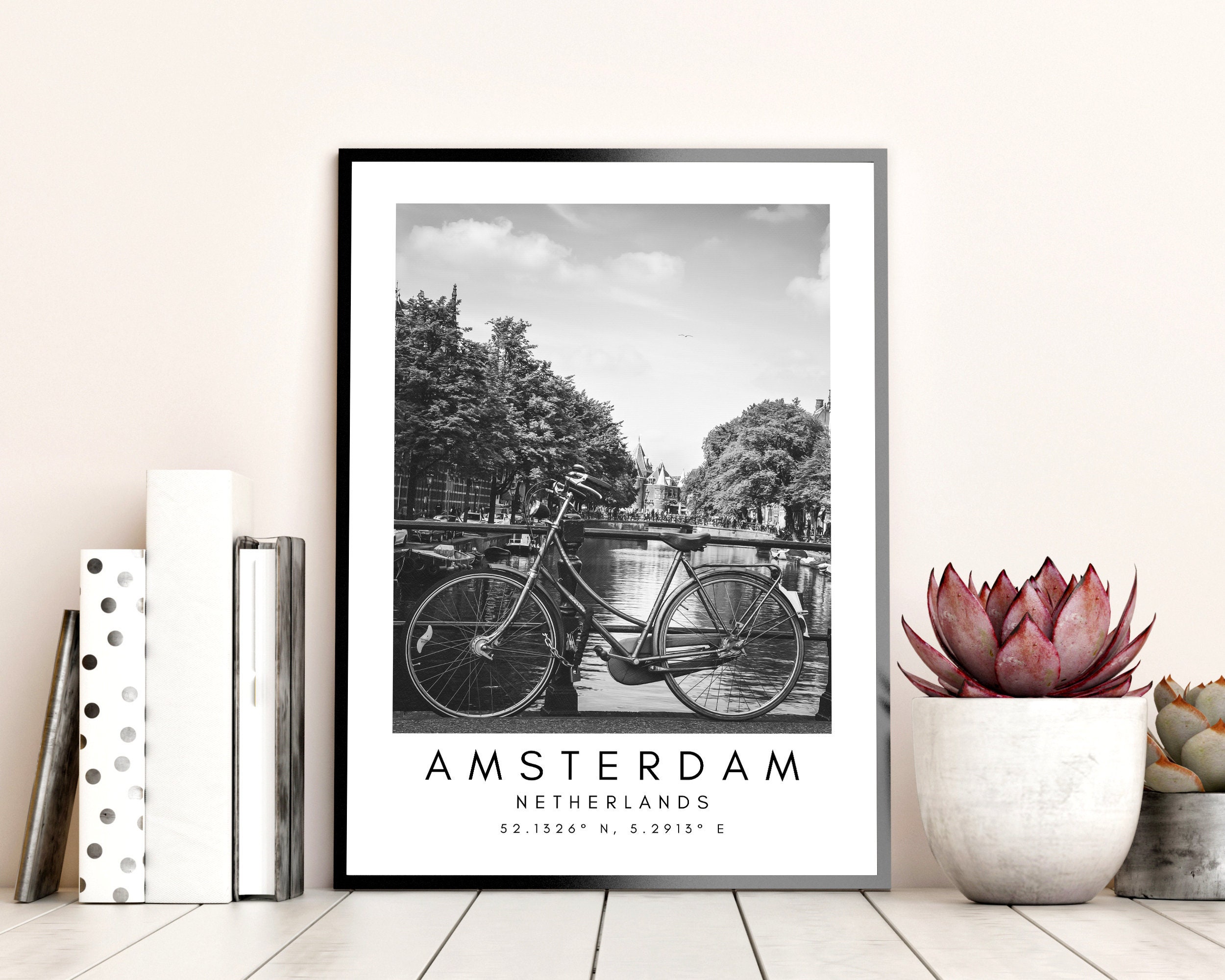Amsterdam Travel Print Amsterdam Poster Unique Wallart - Etsy UK
