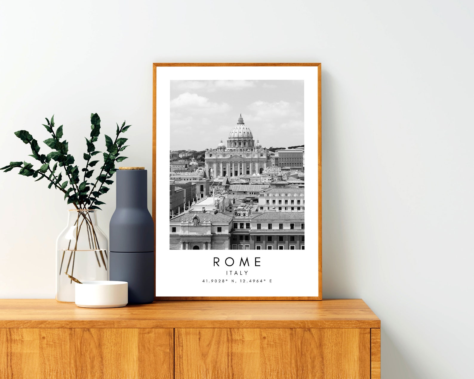 Rome Print Rome Poster Unique Wallart Decor Rome Skyline - Etsy UK