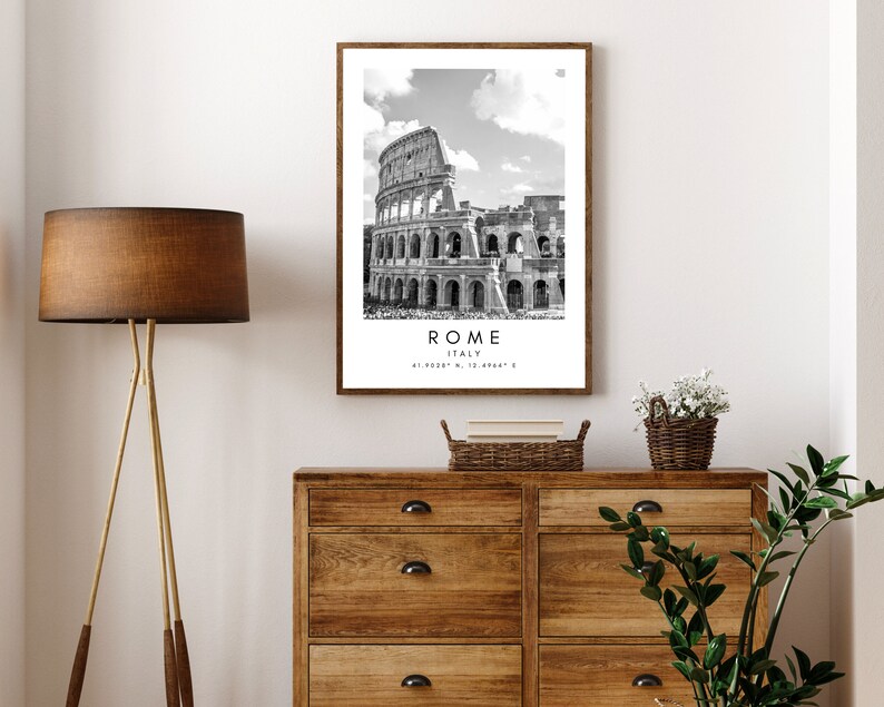 Rome Colosseum Print Rome Poster Unique Wallart Decor Rome - Etsy UK
