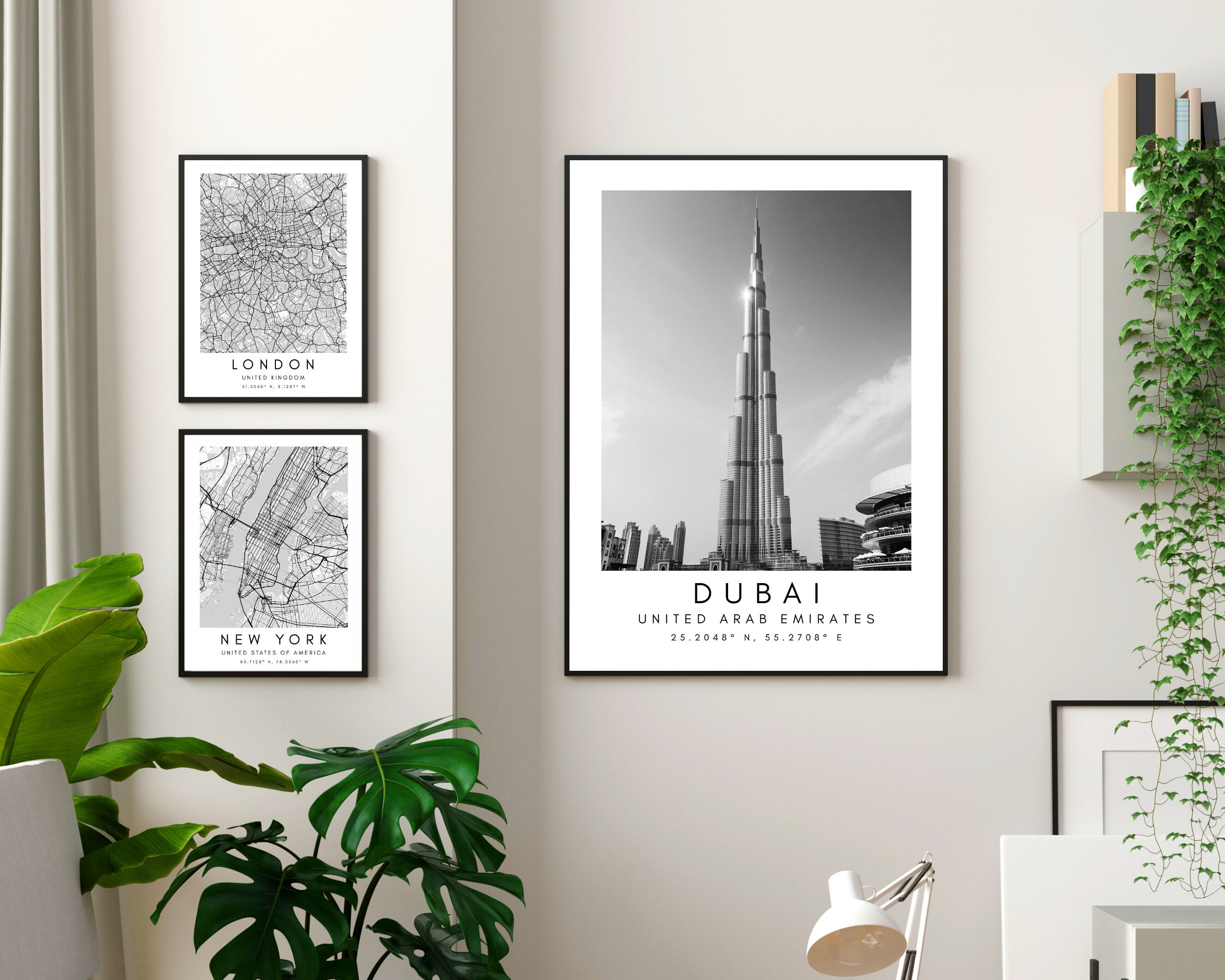 Dubai Travel Print Dubai Poster Unique Wallart Decor Dubai | Etsy