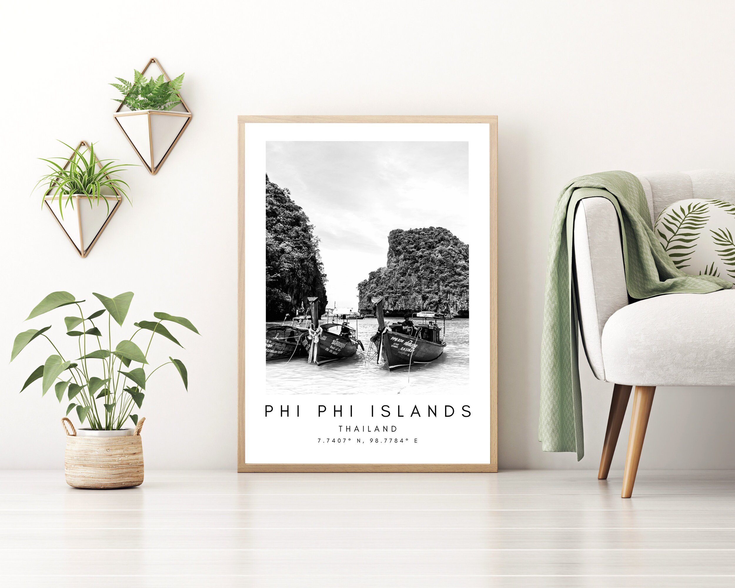 Phi Phi Print Thai Art Print Island Poster Phi Phi - Etsy UK