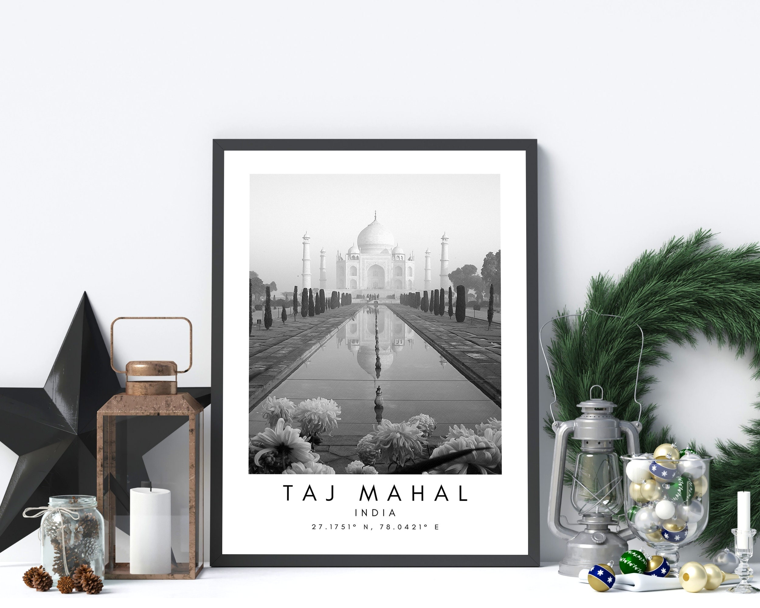 Taj Mahal Instant Print Art Taj Mahal Printable Art Work - Etsy UK