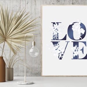 Love One Word Wall Art Letter Wall Art Trendy Housewarming - Etsy