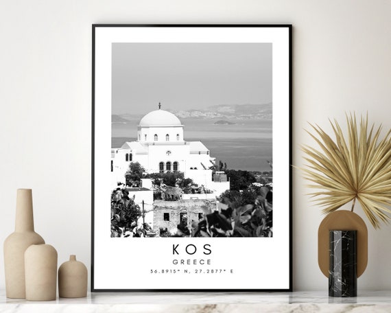 Kos Print Wall Art Kos Travel Art Greece Art Print Kos - Etsy