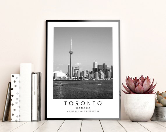 Toronto Print Toronto Poster Unique Wallart Decor Toronto - Etsy