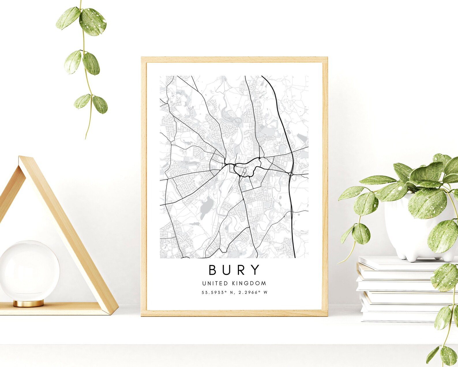 Bury United Kingdom Map Poster UK Map Prints With - Etsy UK