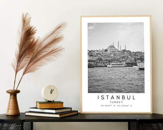 Istanbul Art Work Print Turkey Poster Art Print Turkey | Etsy
