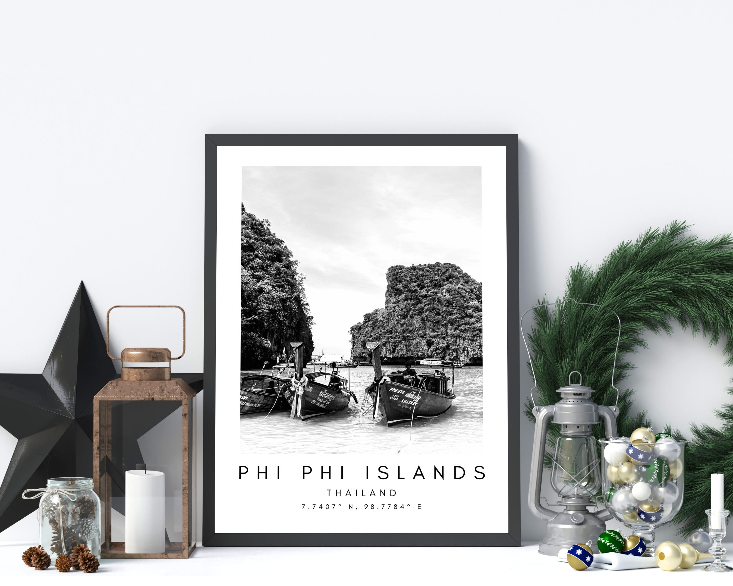 Phi Phi Print Thai Art Print Island Poster Phi Phi - Etsy UK