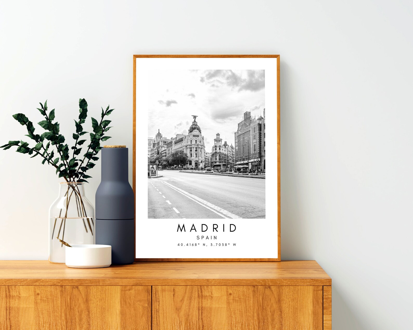 Madrid Print Madrid Poster Unique Wallart Decor Madrid | Etsy