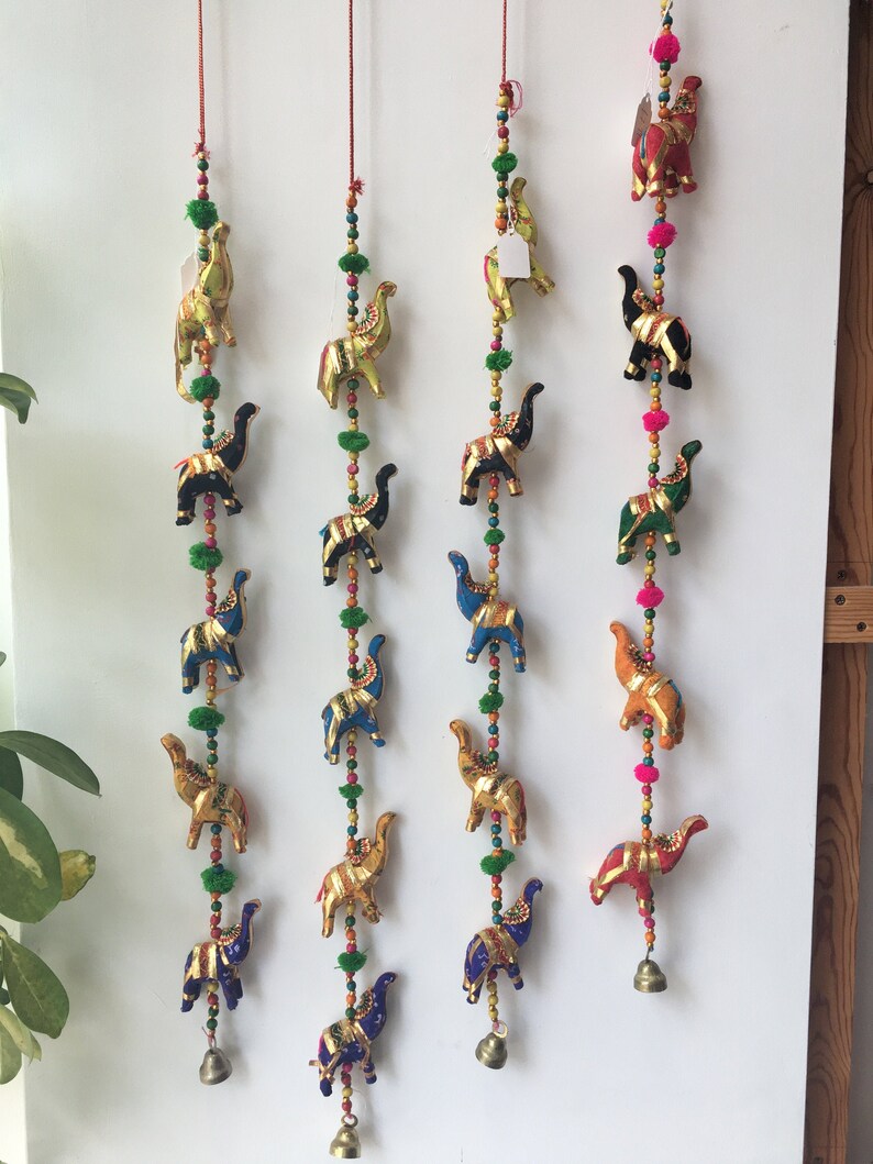 INDIAN HANGING ELEPHANTS Decoration Wall Door Window Hanging - Etsy